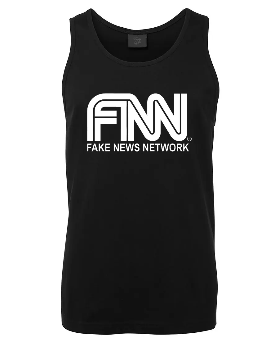 Fake News Network Singlet FNN Singlet Funky Gifts Australia fake-news-network-singlet-fnn-singlet-funky-gifts-australia